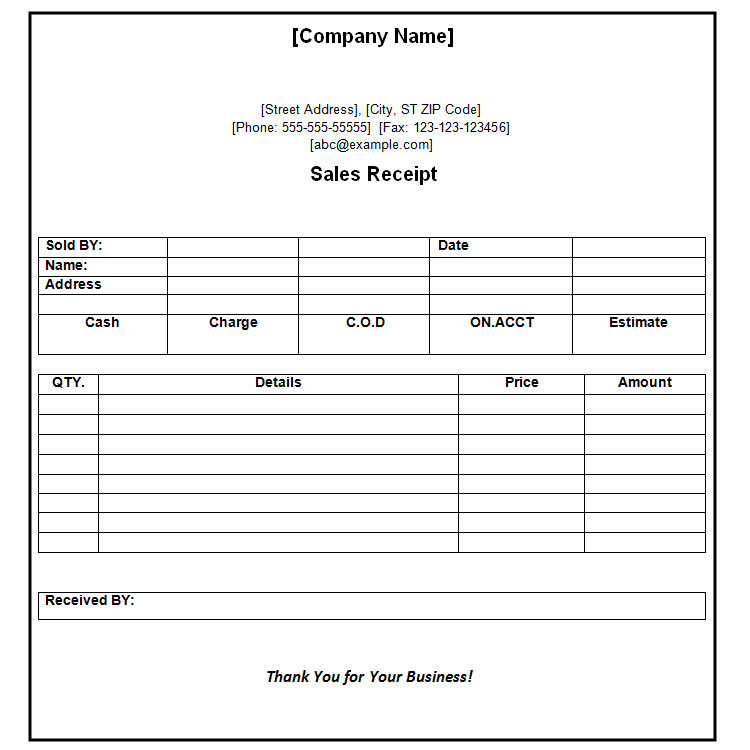 The Proper Receipt Format For Payment Received And General Basics The Proper Receipt Format For Payment Received And General Basics