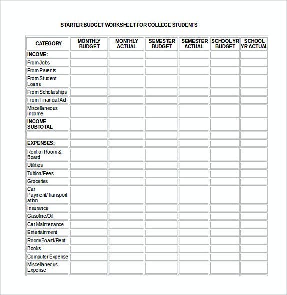 13 Excel Budget Template Mac