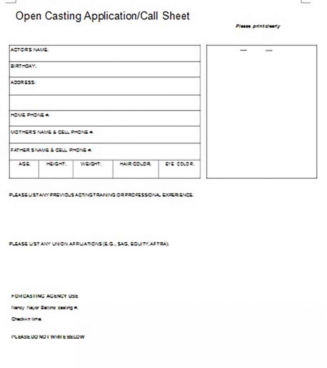 Call Sheet Template And How To Make It