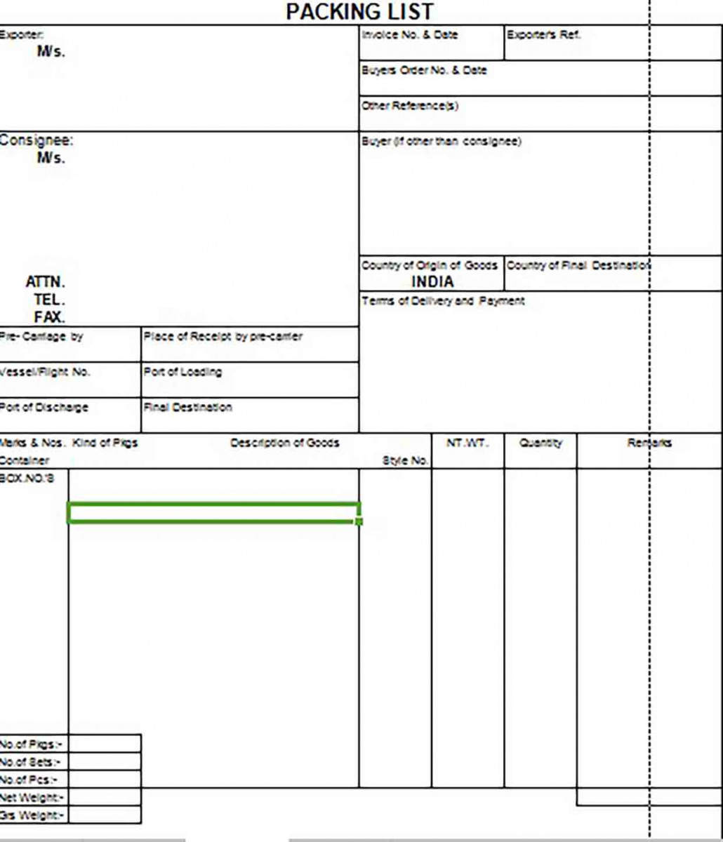 Packing List Template What s So Good About Using It To Serve Customers 
