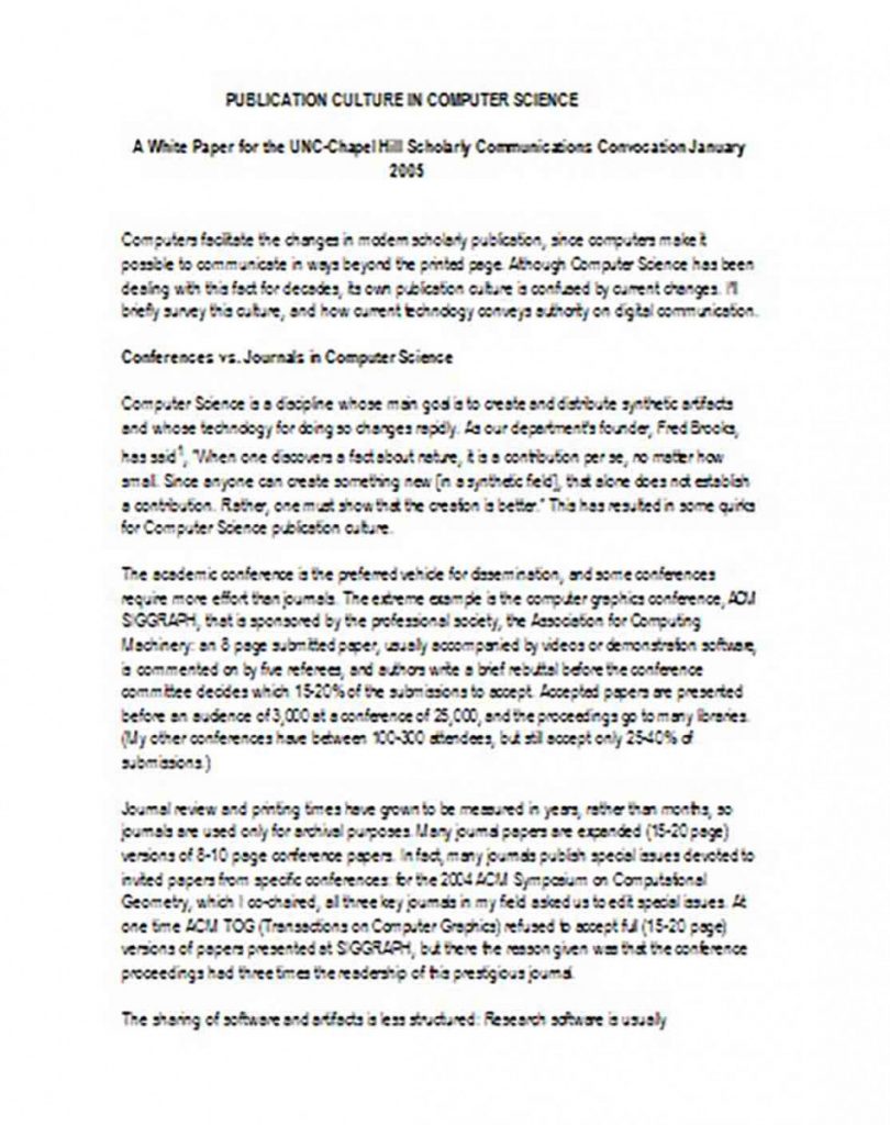 White Paper Template and Detail Information About the Document